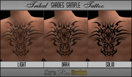 Second Life Marketplace - Tribal Tattoo 07 (lower back) by Xara Rau