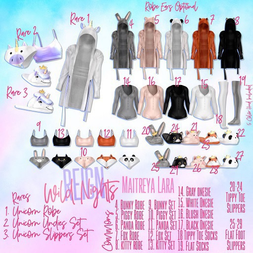 Second Life Marketplace - REIGN.- FOX SLIPPERS (TIPPY TOE) MAITREYA- # 23