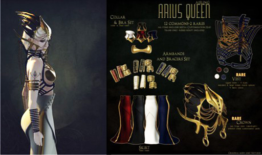 Second Life Marketplace - .a.Arius Queen-VEST-RARE--Classic avatars