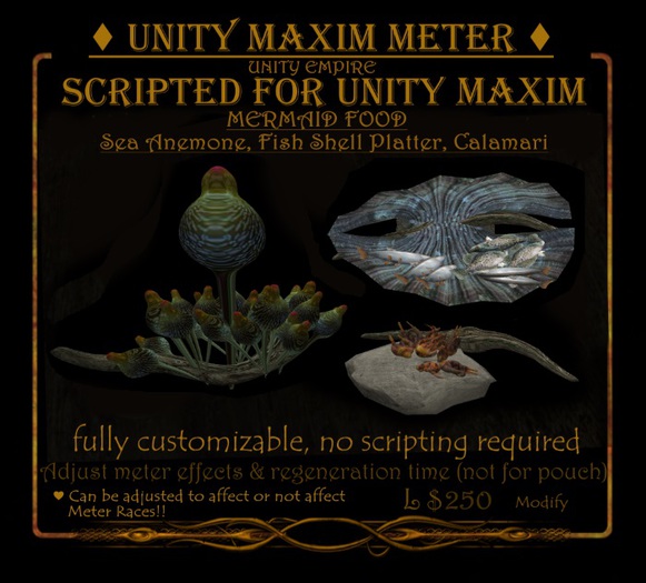 Second Life Marketplace Ed [unity Maxim Edible] Mermaid Food