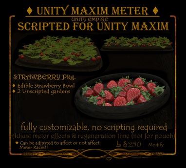 Second Life Marketplace - =ED= [UNITY MAXIM Edible] - STRAWBERRY Pkg