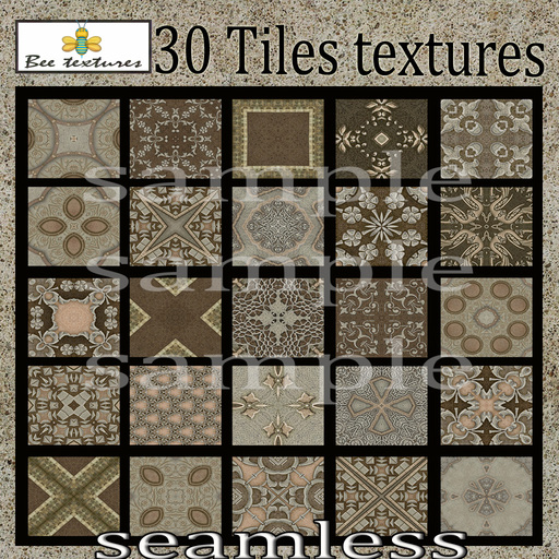 Second Life Marketplace - 30 stone Tiles textures (seamless) / tile textures