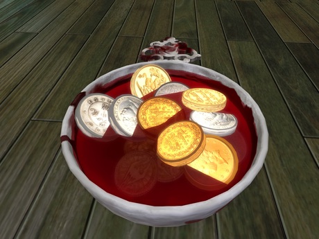 Second Life Marketplace - ~LU~ Vampire Tip Jars Bloody Coin Bowls
