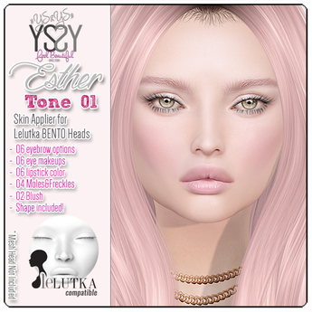 Second Life Marketplace - DEMO *YS&YS* Esther Skin Applier for LELUTKA ...