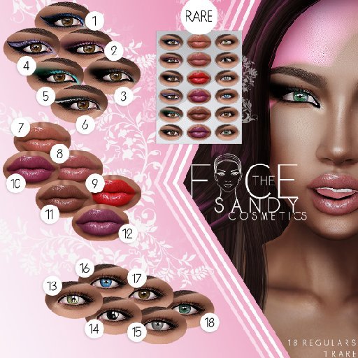 Second Life Marketplace - The Face ~ Catwa - Sandy (R2) ~ Lipstick no.10