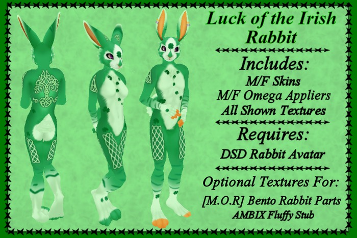 Second Life Marketplace - Irish Bunny Mod for DSD [retired]