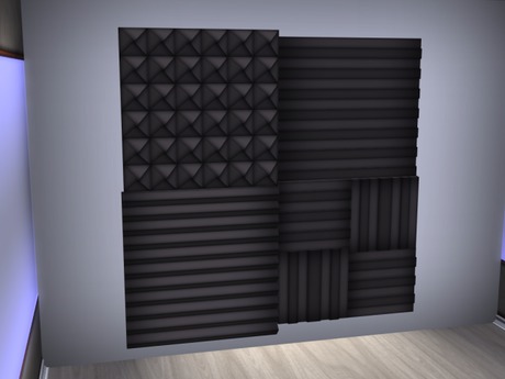 Second Life Marketplace - club & studio wall set ( resize ) MESH