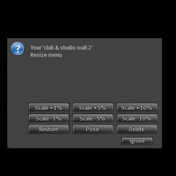 Second Life Marketplace - club & studio wall set ( resize ) MESH