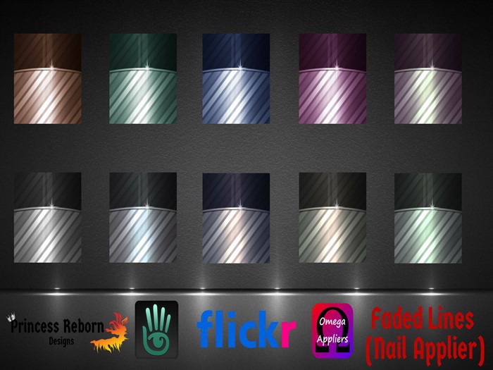 Second Life Marketplace - Faded Lines (Nail Applier) - Omega/Slink "BOXED"