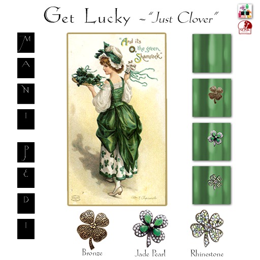 Second Life Marketplace - ~Mani Pedi~ Get Lucky ~ Just Clover - Slink ...