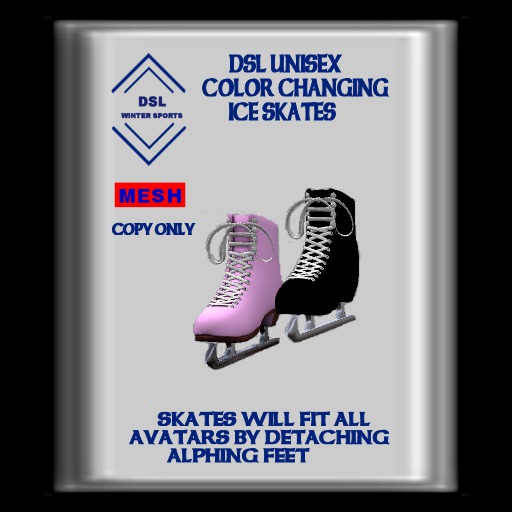 Second Life Marketplace - DSL UNISEX COLOR CHANGING SKATES