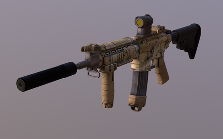 Second Life Marketplace - SCRIPTED M4 Tac Dev Multicam Delta Force ...