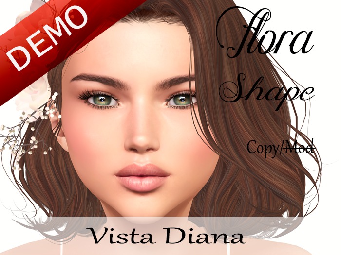Second Life Marketplace - Flora Shape "Vista Diana Head" Demo