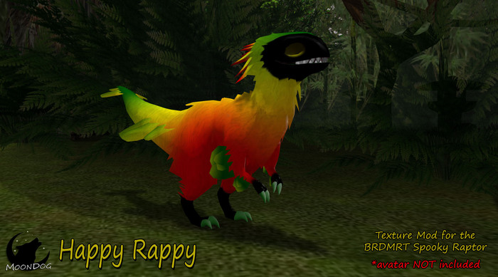 Second Life Marketplace - MoonDog-Happy Rappy *BRDMRT Spooky Raptor* MOD