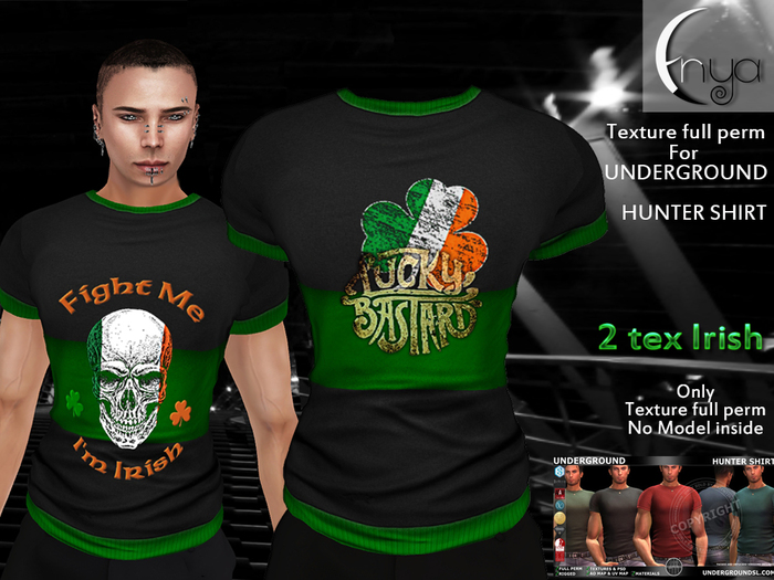 Second Life Marketplace - Enya-Texture-[UG MESH]HUNTER SHIRT-2Tex.Irish