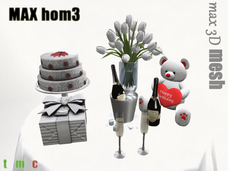 Second Life Marketplace - ..MAX.. Happy Birthday Party Table with Gifts ...