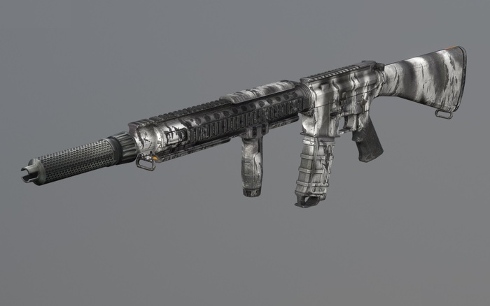 Second Life Marketplace - SEMI EXCLUSIVE M16 AR-15 SNOW TIGER GAME ...