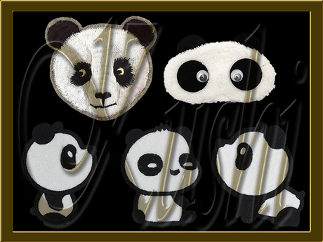 Second Life Marketplace - Motifs Pandas Alpha Textures