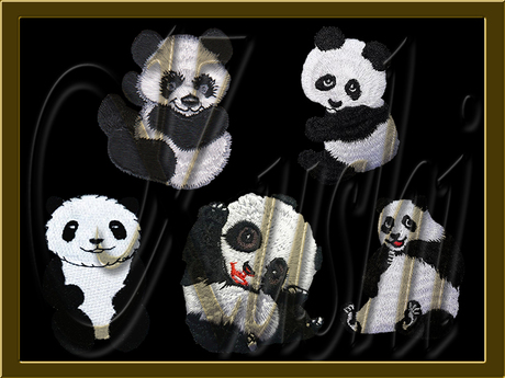 Second Life Marketplace - Motifs Pandas Alpha Textures