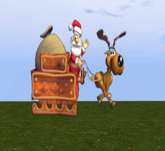 Second Life Marketplace - santa ride a sledge animated gif