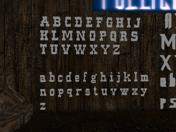 Second Life Marketplace - .:FC:. Western Lettering