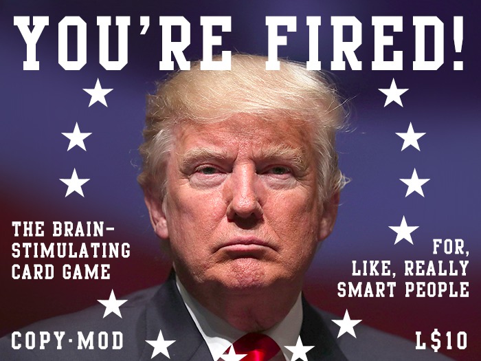 Second Life Marketplace - Play the You're Fired! Card Game (LI=3)