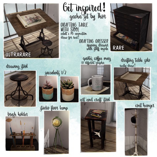 Second Life Marketplace - ..::THOR::.. Get Inspired! - Potted Succulent 1