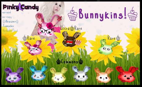 Second Life Marketplace - Pinky Candy - Bunnykins - Popcorn Monster ...