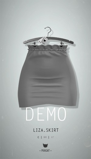 Second Life Marketplace Pixicat Liza Skirt Demo