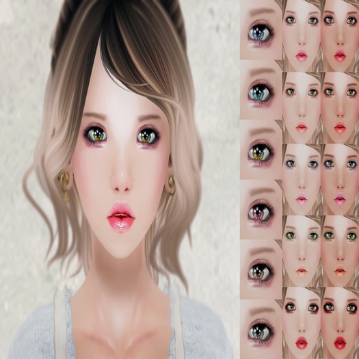 Second Life Marketplace - *(OO)*YUKI_Uni Mesh Head & Eyes (Full Pack)