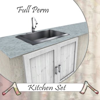 Second Life Marketplace - ^Upcycled^ Full Perm Kitchen Set