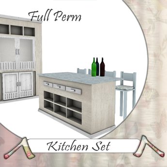 Second Life Marketplace - ^Upcycled^ Full Perm Kitchen Set