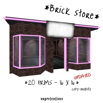 Second Life Marketplace - Brick Store Only 20 prims Copy Modify