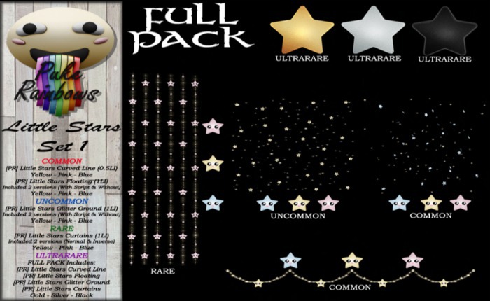 Second Life Marketplace - [PR] Little Stars FULL PACK 2 - Gold