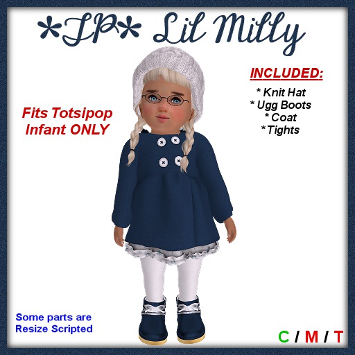 Second Life Marketplace - *TP* Lil Milly Denim Coat Outfit