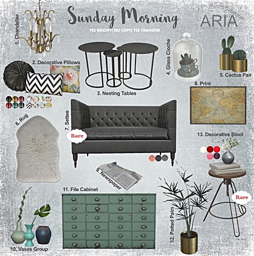 Second Life Marketplace - ARIA - Sunday Morning Cloche