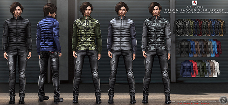 Second Life Marketplace - //Ascend// Calvin Padded Jacket - Camo Fatpack