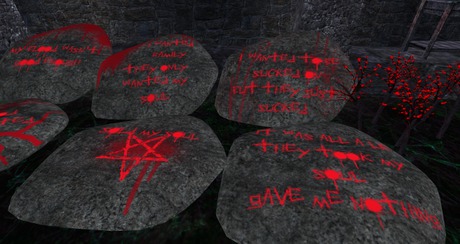 Second Life Marketplace - !_!ND Bloody Flat Decor Rocks Bloodlines Pack