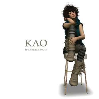 Second Life Marketplace - KAO : Suede Fringe Boots / FAT PACK