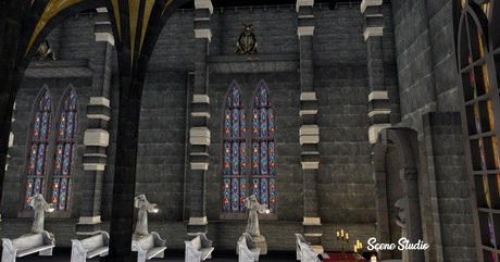 Second Life Marketplace - Gothic Cathedral Dark SKYBOX