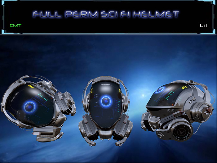 Second Life Marketplace Full Perm Sci Fi Helmet High Quality Mesh