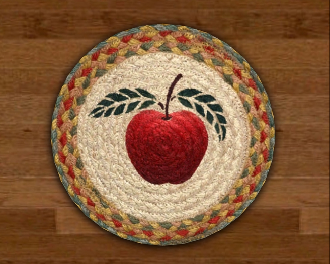 Second Life Marketplace - Round Braided Apple Rug w/Shadow