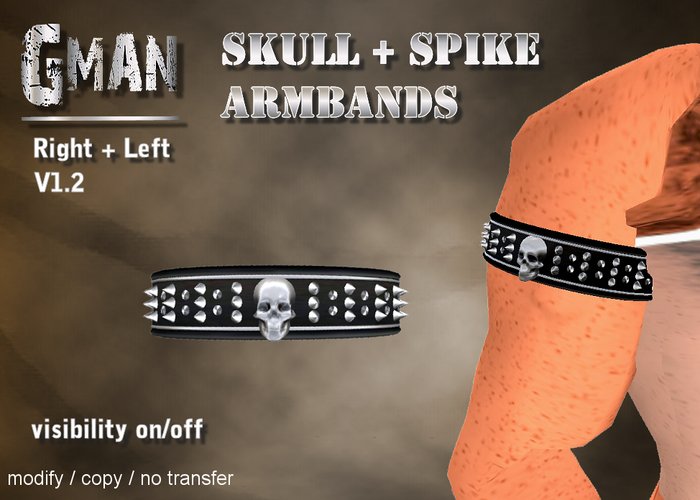Second Life Marketplace - GMan AB - Skull+Spikes