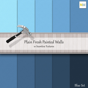 Second Life Marketplace - Blue Plain Seamless Wallpaper Textures NM