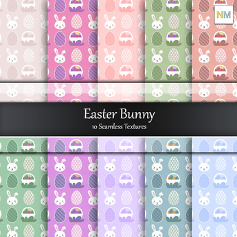 Second Life Marketplace - Easter Bunny 10 Seamless Textures NM Bunnys ...