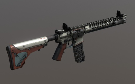 Second Life Marketplace - SCRIPTED MAR-15 Assault Rifle Custom FULL PERM