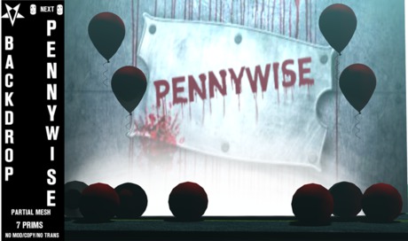 Second Life Marketplace - ::NEXT:: Backdrop Pennywise