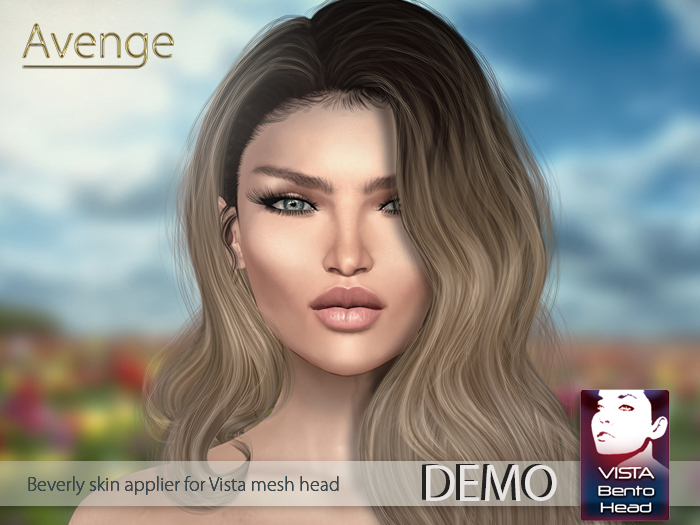 Second Life Marketplace - [Avenge] Beverly skin applier for Vista - tan