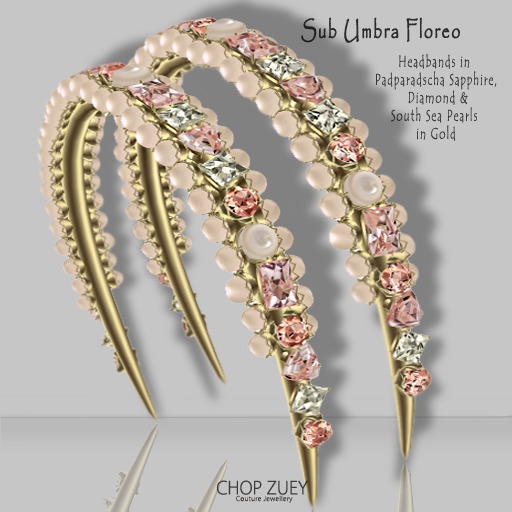 Second Life Marketplace - Sub Umbra Floreo Headband by Chop Zuey Couture Jewellery