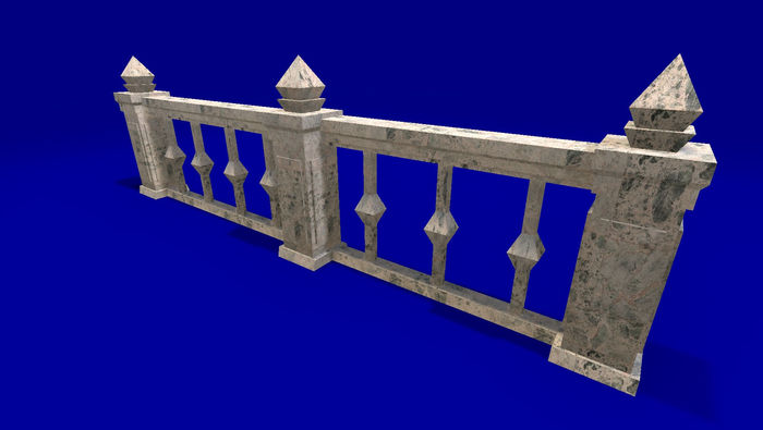 Second Life Marketplace - 1 prim full perm "Marble Fences/Railings ...